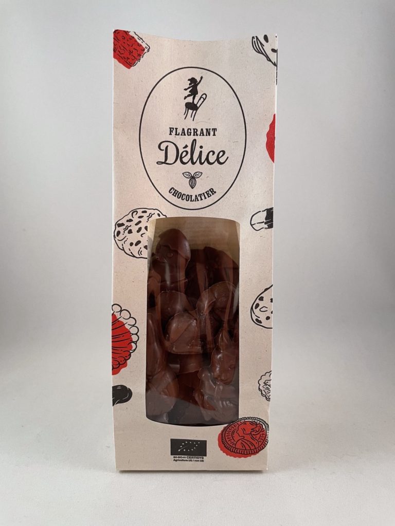 Caraques chocolat au lait - Artisanal et biologique - Flagrant Délice